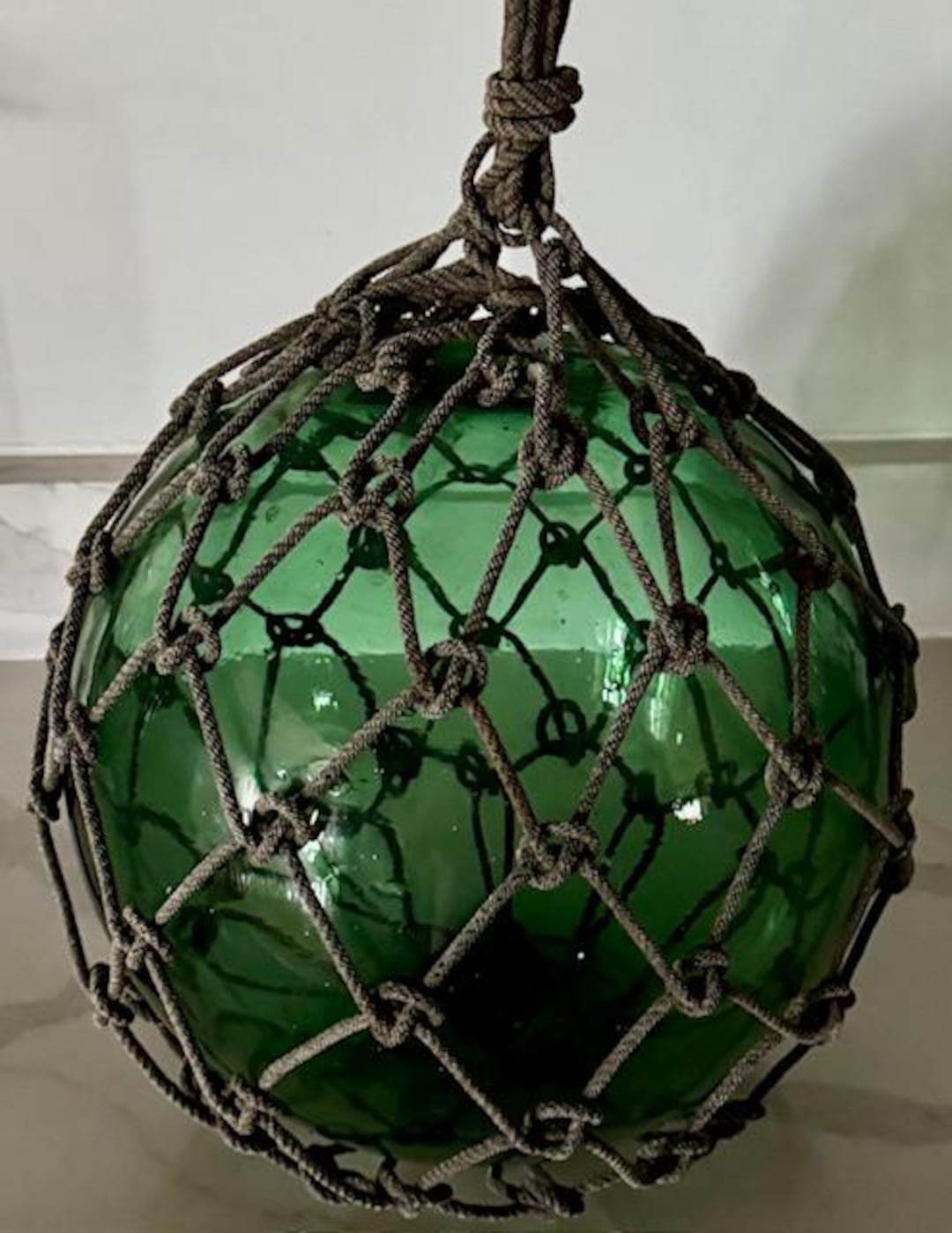 Antique Glass Large Fishing Buoys/japanese Blown Glass Buoy/green Glass ...
