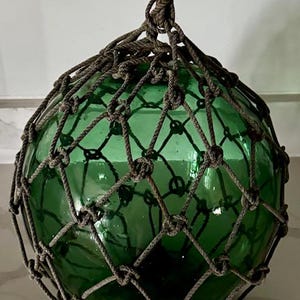 Antique Glass Large Fishing Buoys/japanese Blown Glass Buoy/green Glass ...