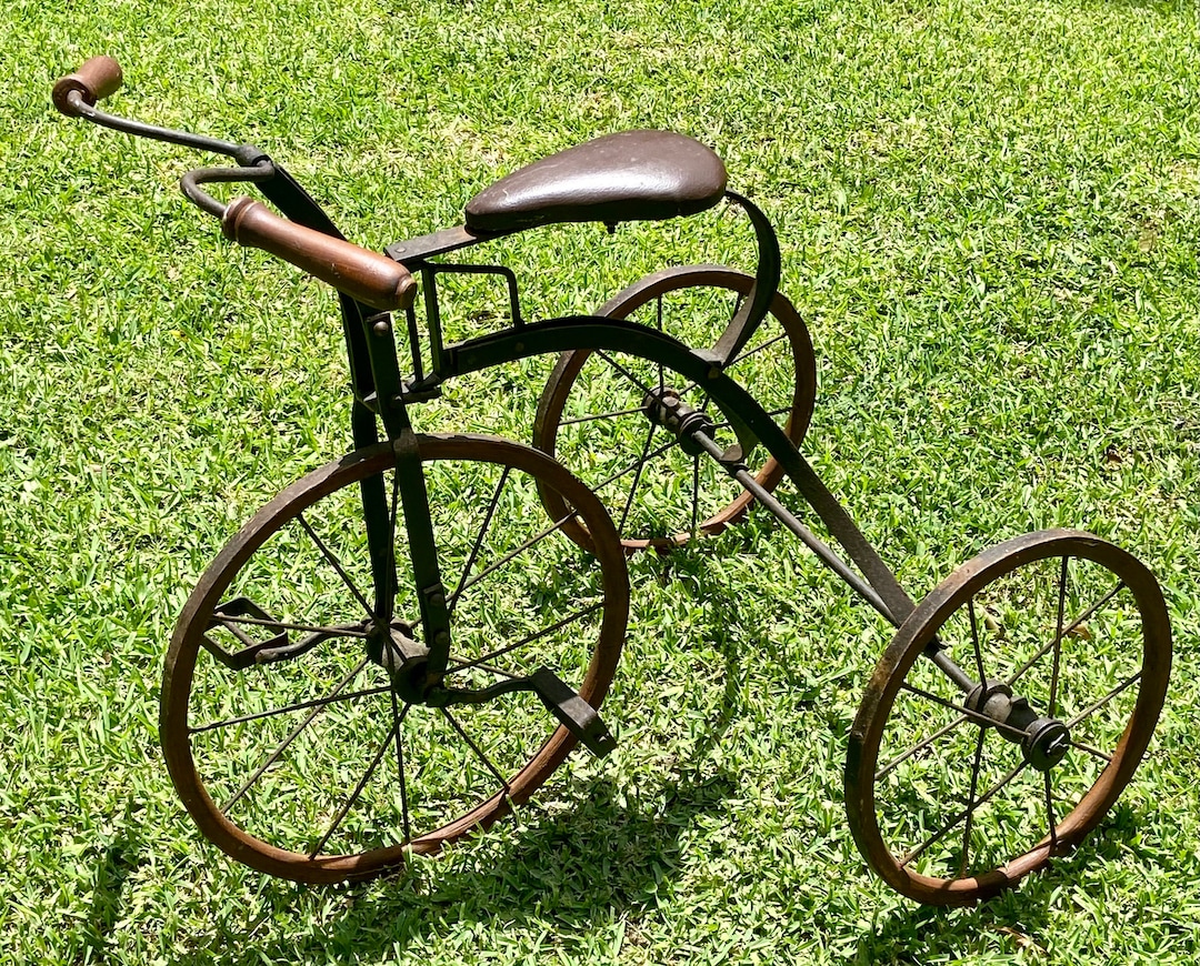 Antique Metal Tricycle/iron Frame Original Children’s Bike/photography ...