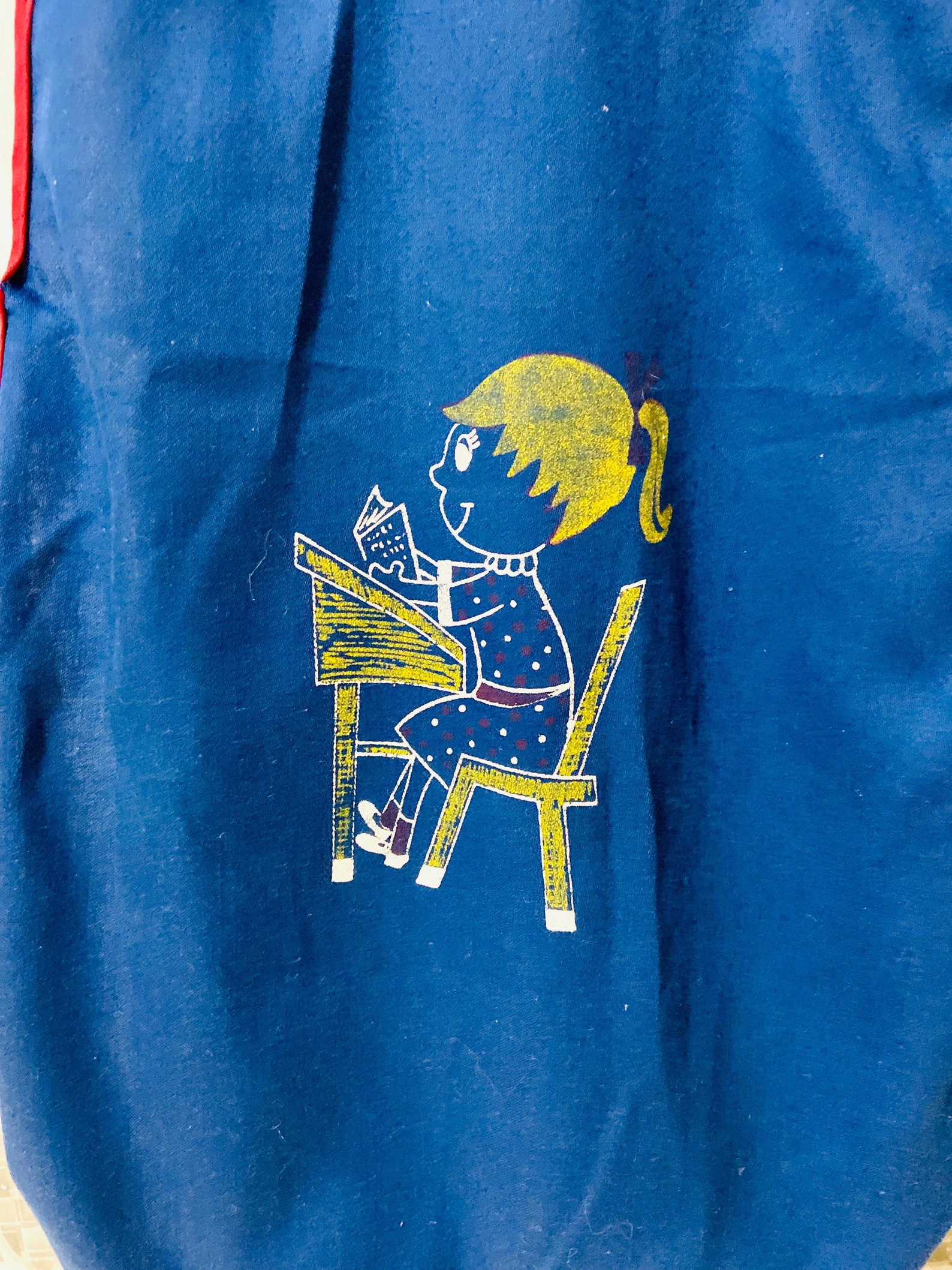 Vintage Art Apron/kids Kindergarten Art Smock/6x Kids Apron - Etsy