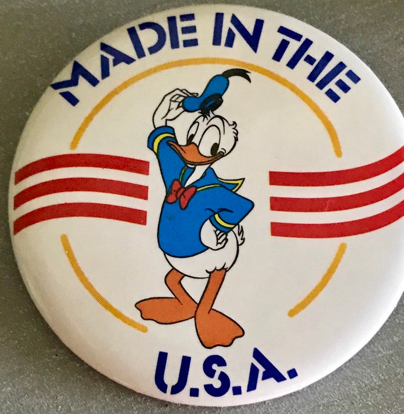 Collection of 6 Vintage Donald Duck Pin Backs - Etsy