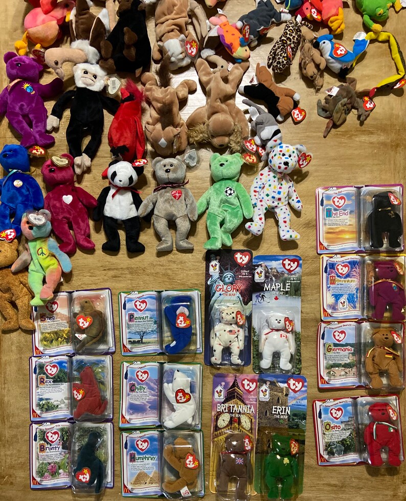 Ty Beanie Collectibles/57 Beanie Babies/kids Toys/collectible - Etsy