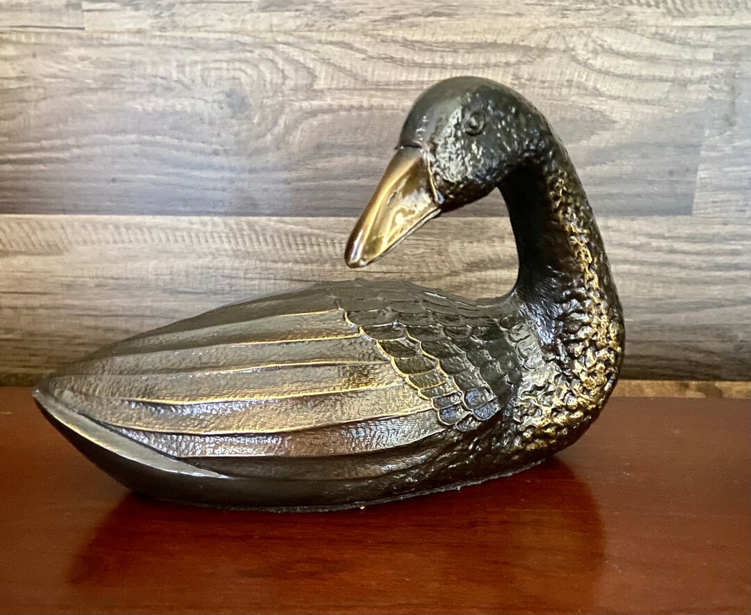 Vintage Duck Statue/office Decor/home Decor/gift Idea - Etsy