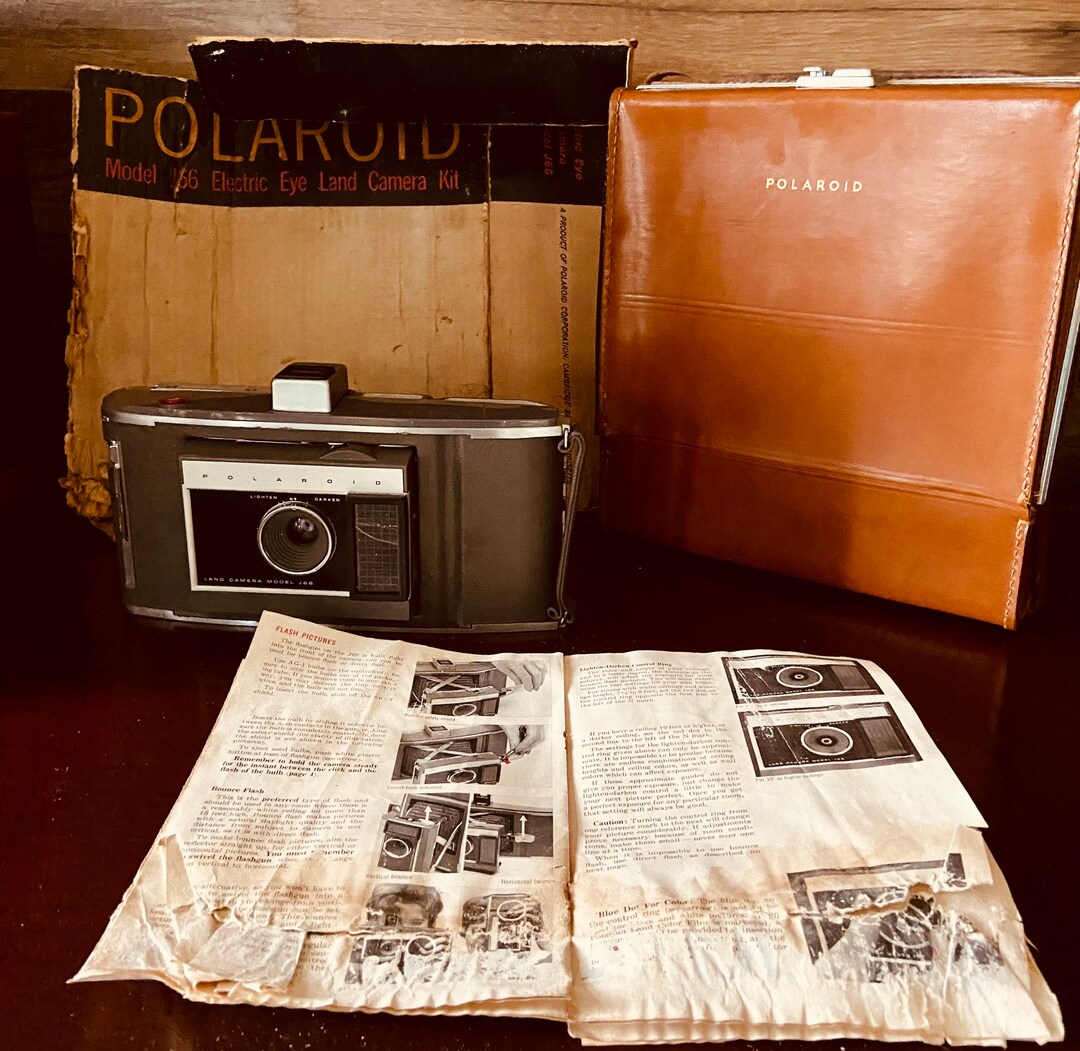 Vintage Polaroid J66 Land Camera/1960’s Camera/camera W/case/original ...
