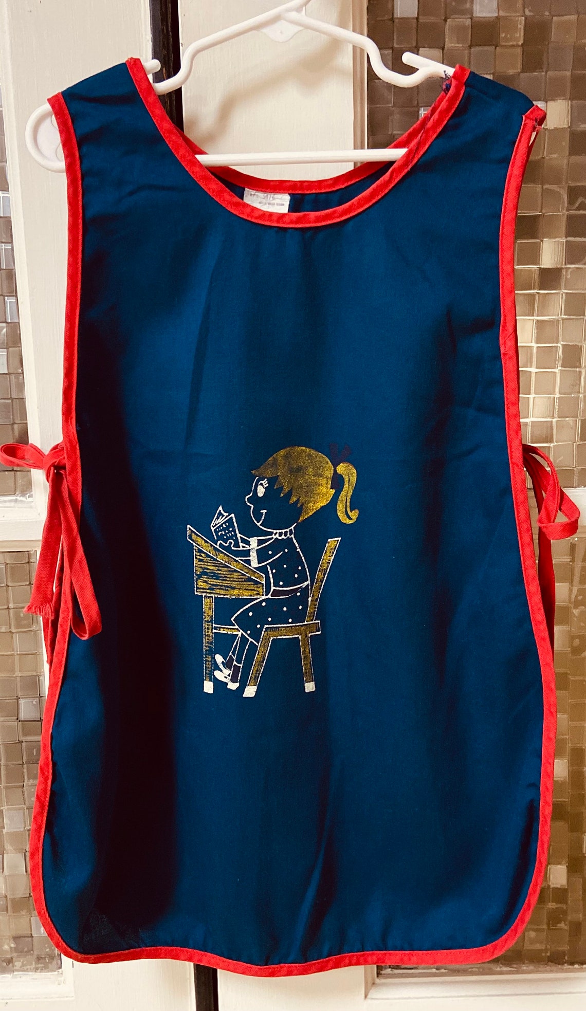 Vintage Art Apron/kids Kindergarten Art Smock/6x Kids Apron - Etsy