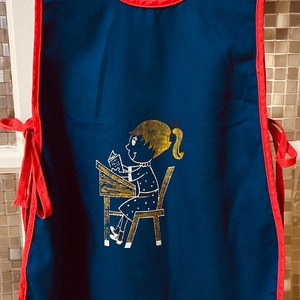 Vintage Art Apron/kids Kindergarten Art Smock/6x Kids Apron - Etsy