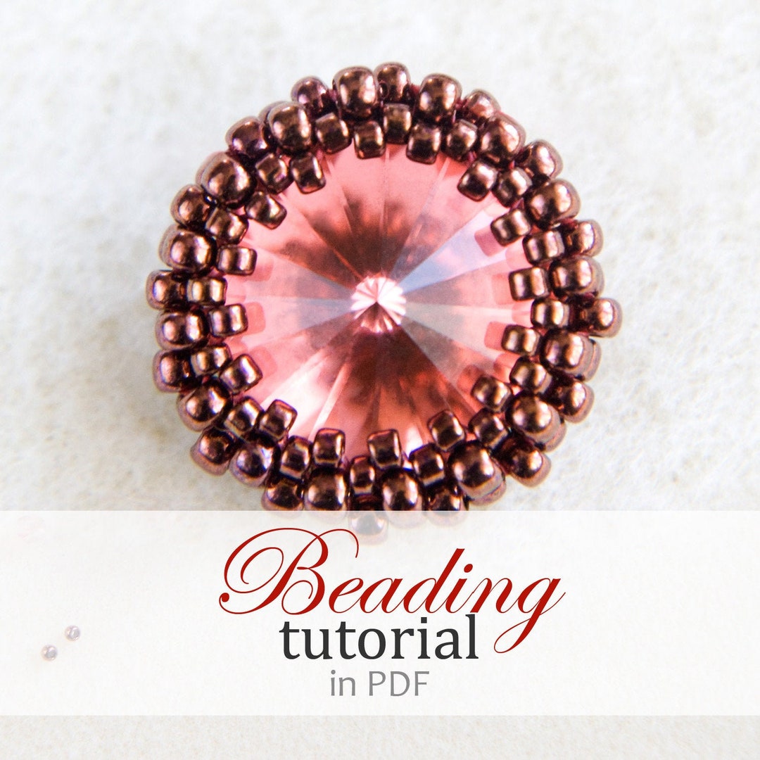 Peyote Bezel, Beading Basics Photo Tutorial for Beginner, Step by Step ...