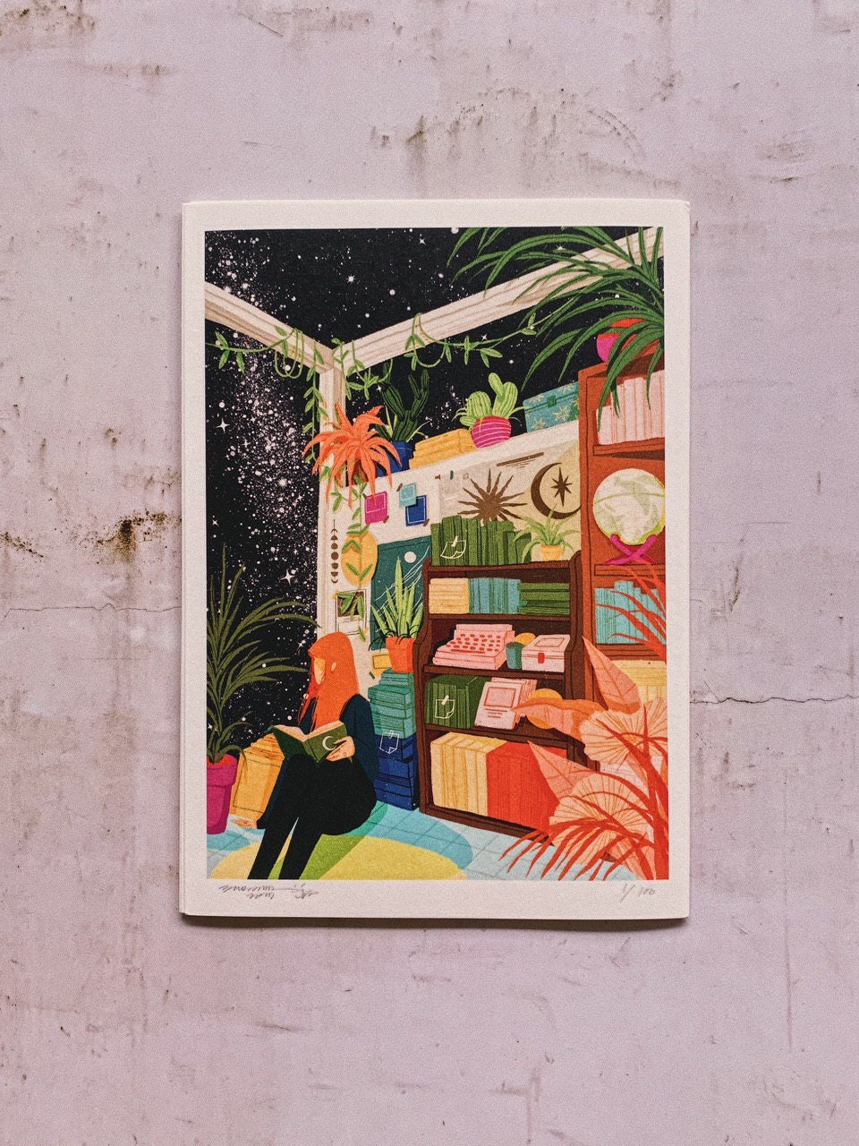 Late Night Conversation A4 Art Print / Interior Illustration | Etsy