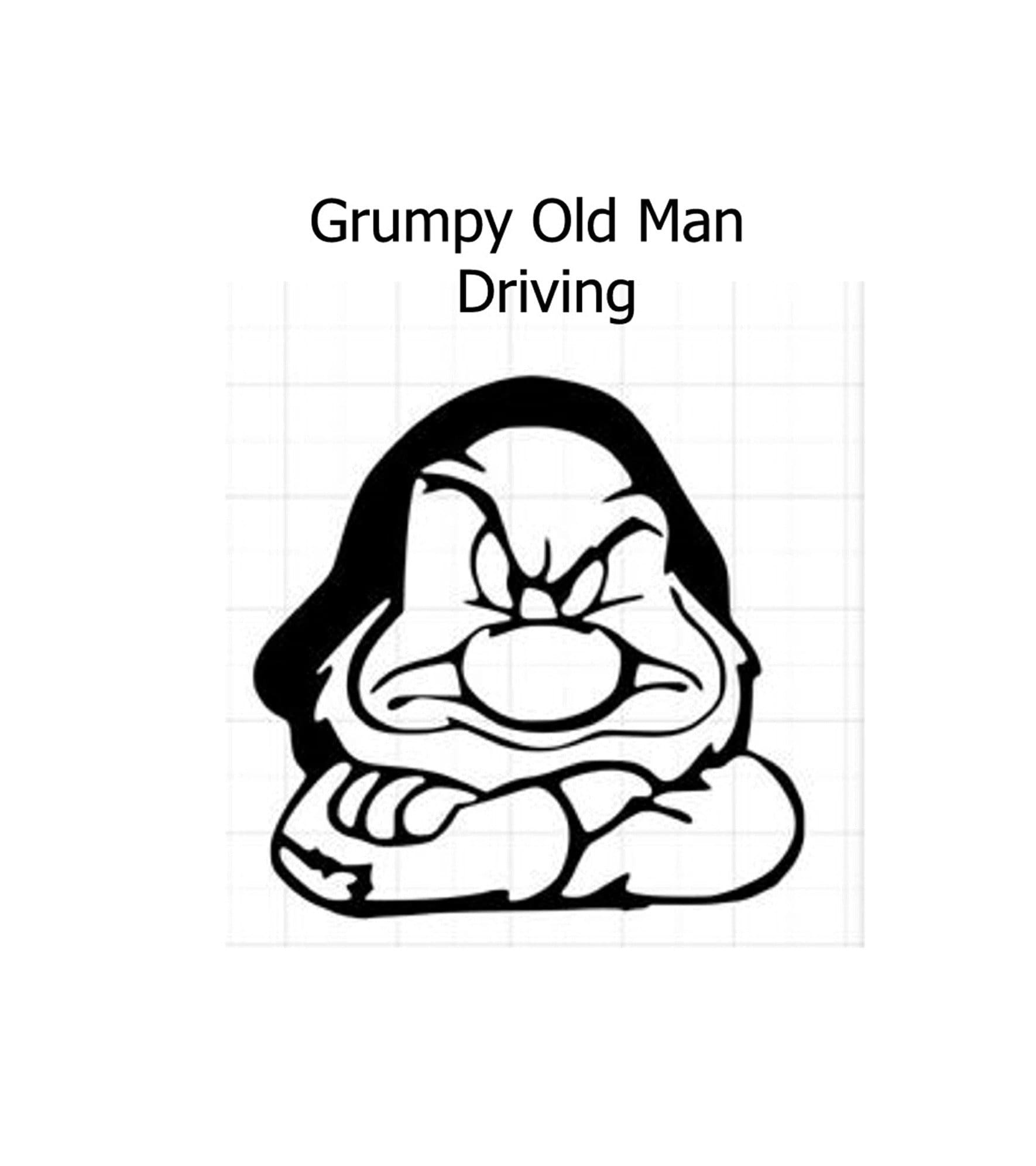 Grumpy Old Man Clip Art