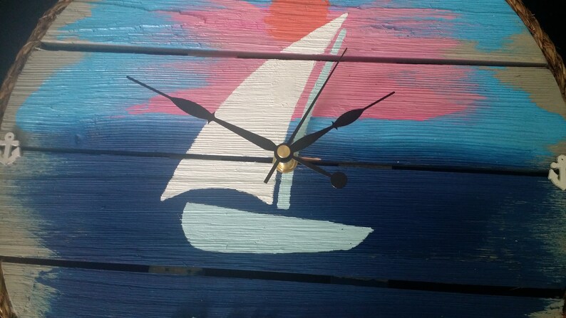 Nautical Sail Away Clock - Etsy