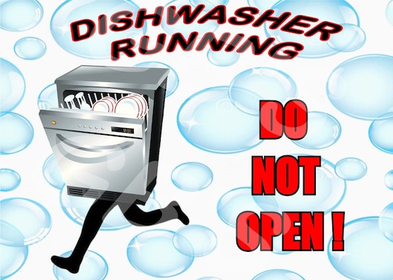 Dishwasher Running Novelty Magnet | Etsy