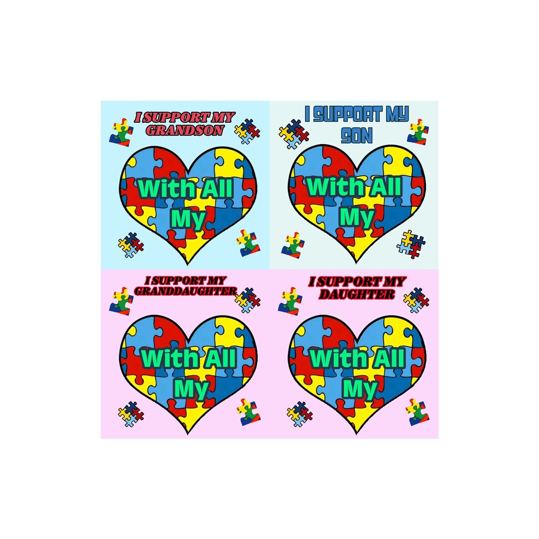 Autism Support Window or Door Decal Sticker - Etsy