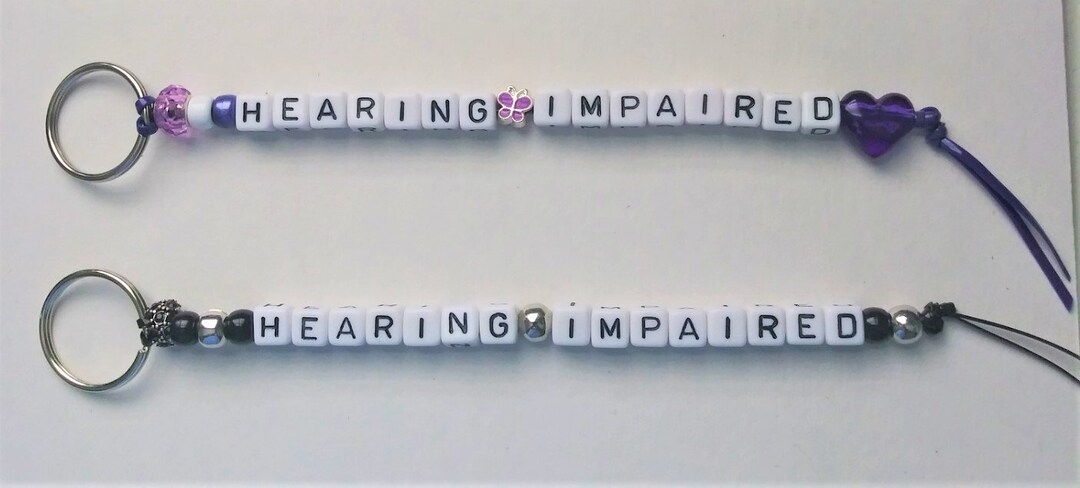 Hearing Impaired Medical Alert Key Ring - Etsy