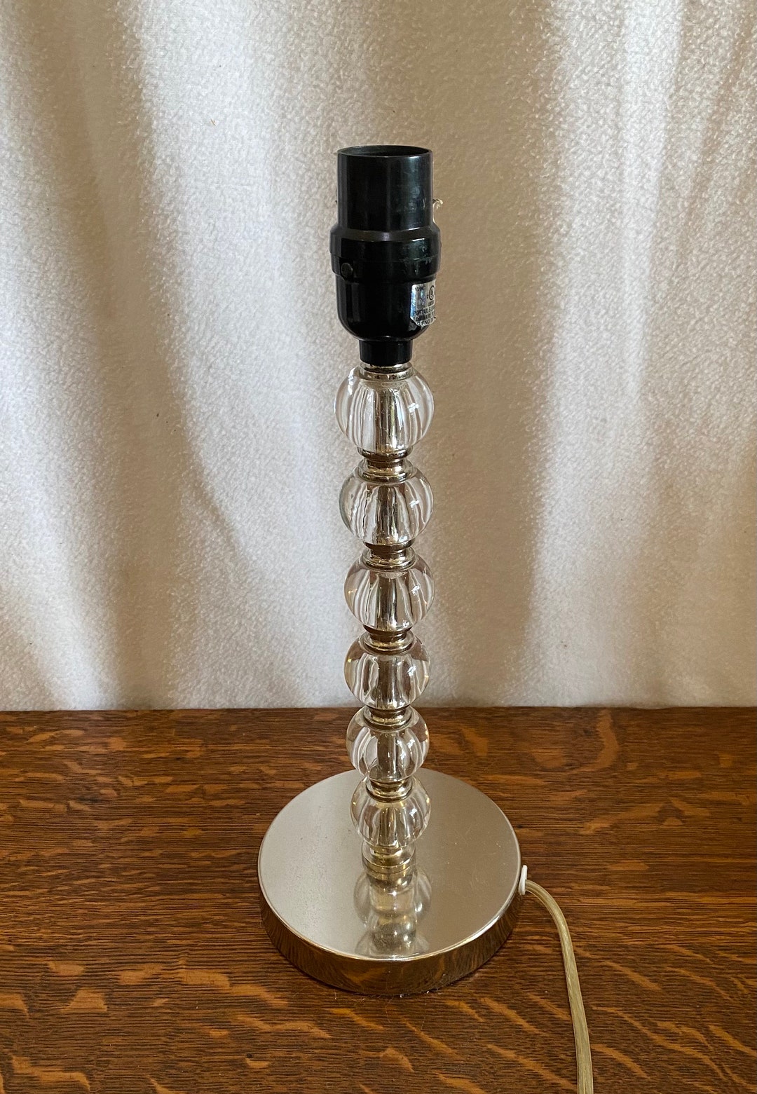 Stacked Glass Ball Lamp With Chrome Base Vintage - Etsy