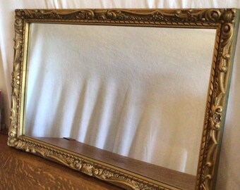 Gold Frame Rectangle Mirror - Etsy