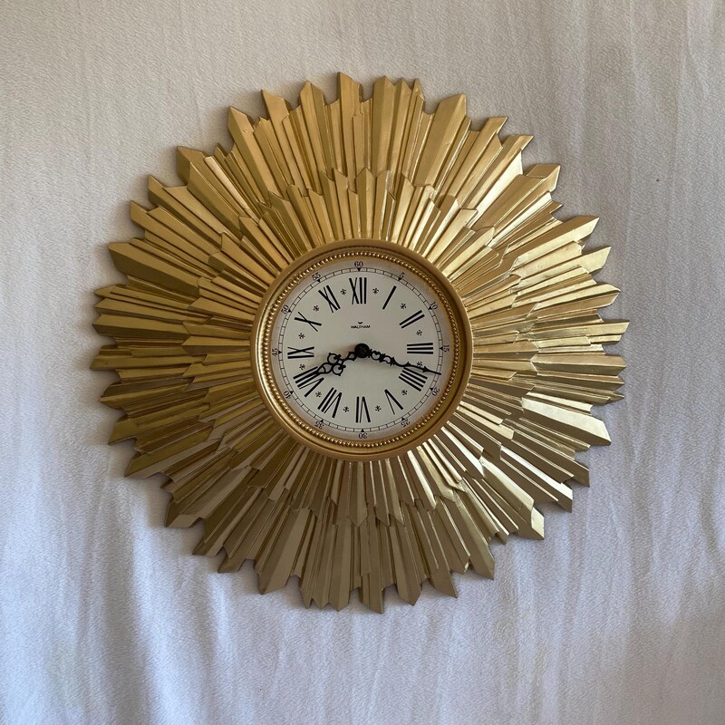 Sunburst Clock - Etsy