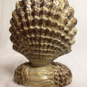 Seashell/clam Shell/scallop Vase - Glazed Ceramic-made in Japan ...