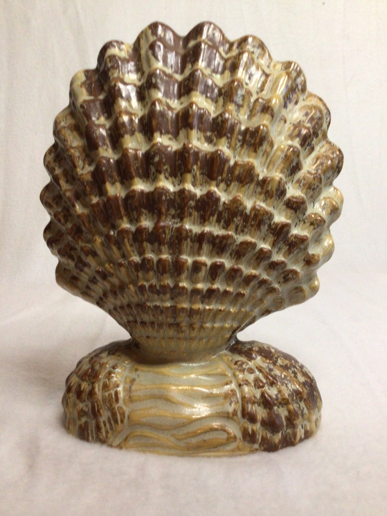 Seashell/clam Shell/scallop Vase Glazed Ceramic-made in - Etsy