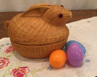 Wicker Bunny Rabbit | Etsy