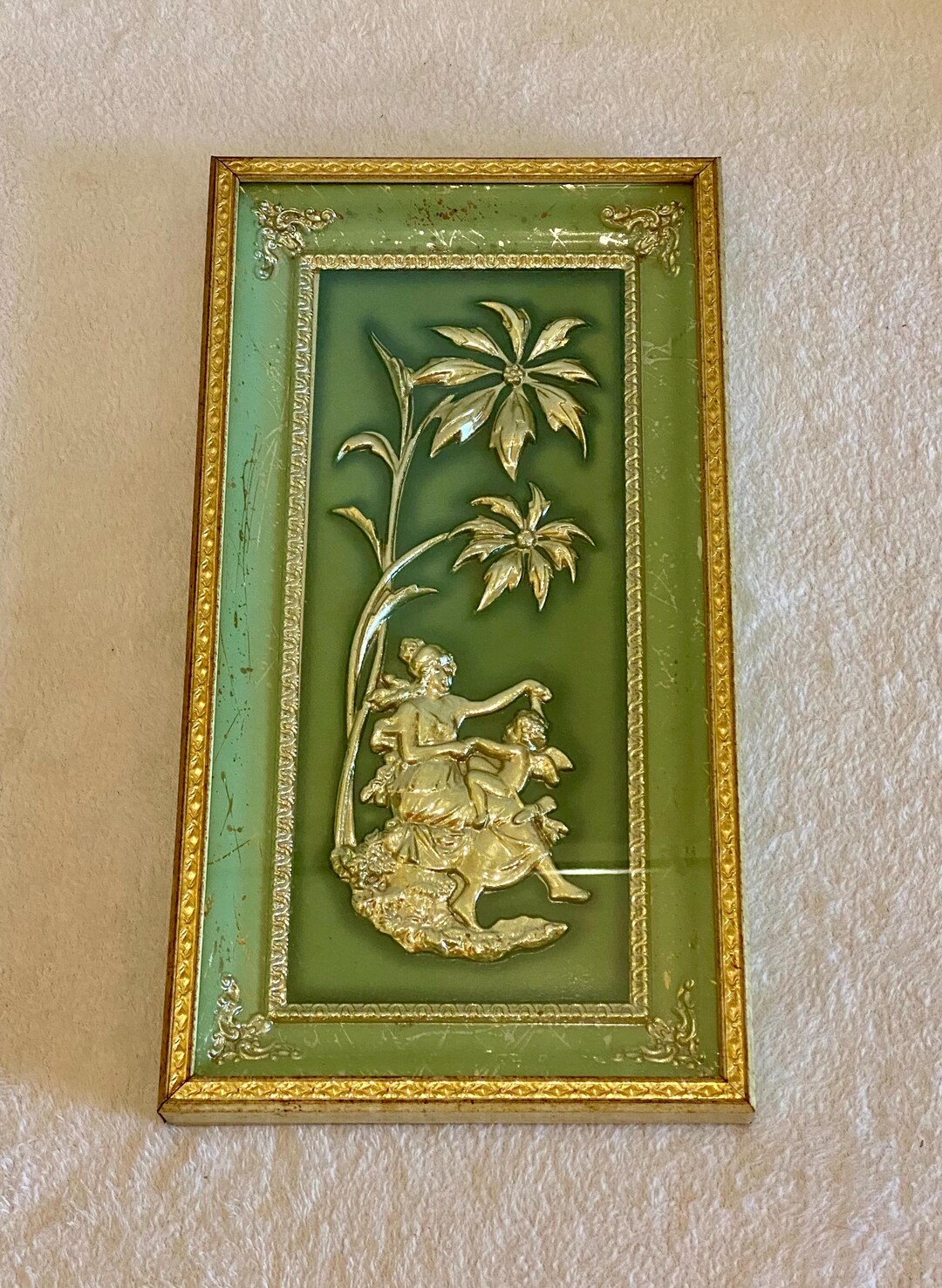 Mid Century Modern Wall Decor/picture - 3-D Art - Vintage - Metalcraft ...