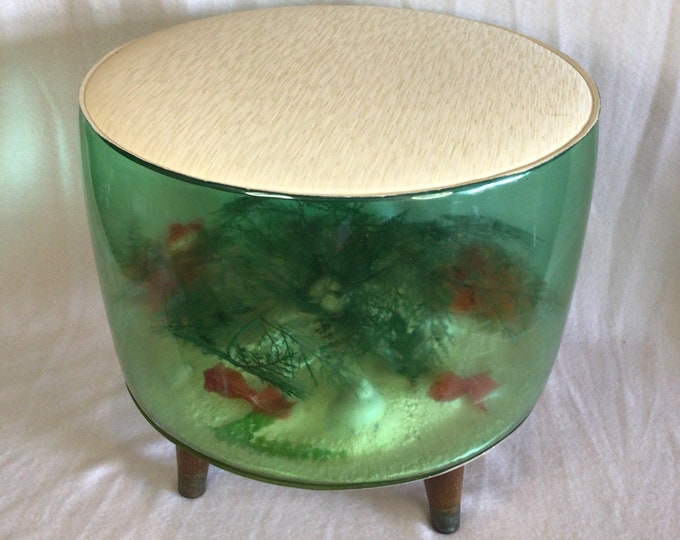 Ottoman/footstool -inflatable Aquarium (terrarium) Mid Century Modern ...