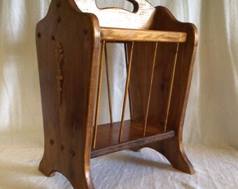 Pine Magazine Rack | Etsy