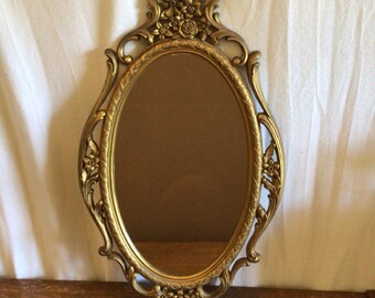 Gold Syroco Mirror | Etsy