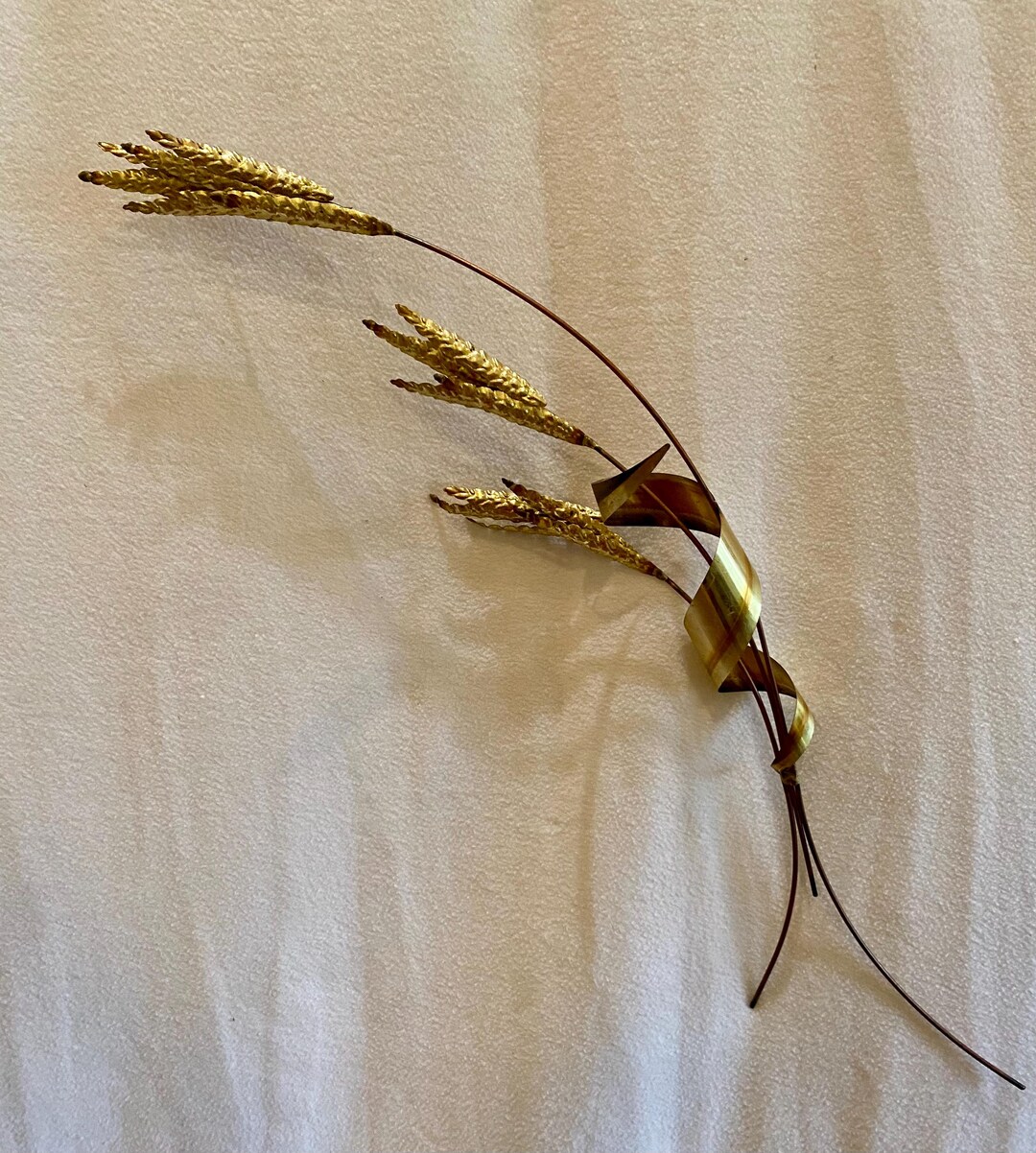 Gold/copper Wall Decor -home Interior Metal Wheat Stalk -vintage - Etsy