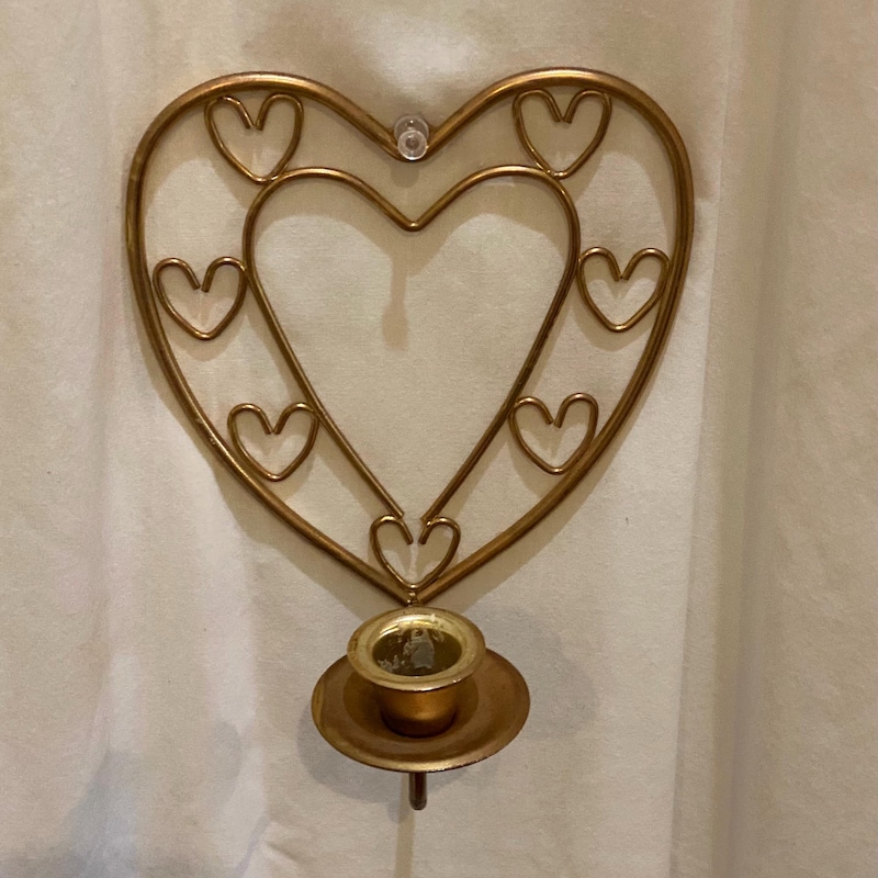 Heart Candle Holders Gold - Etsy