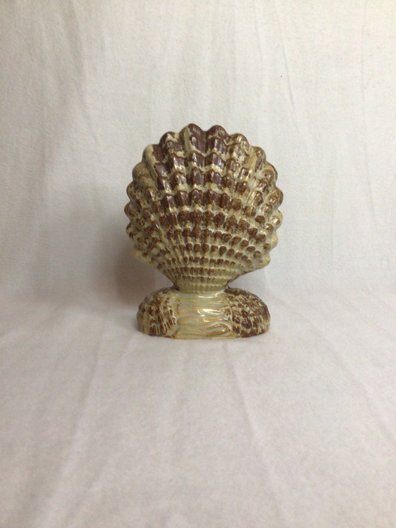 Seashell/clam Shell/scallop Vase Glazed Ceramic-made in - Etsy