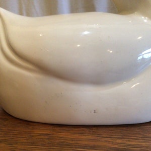 White Duck/goose Ceramic Figurine Vintage Large - Etsy