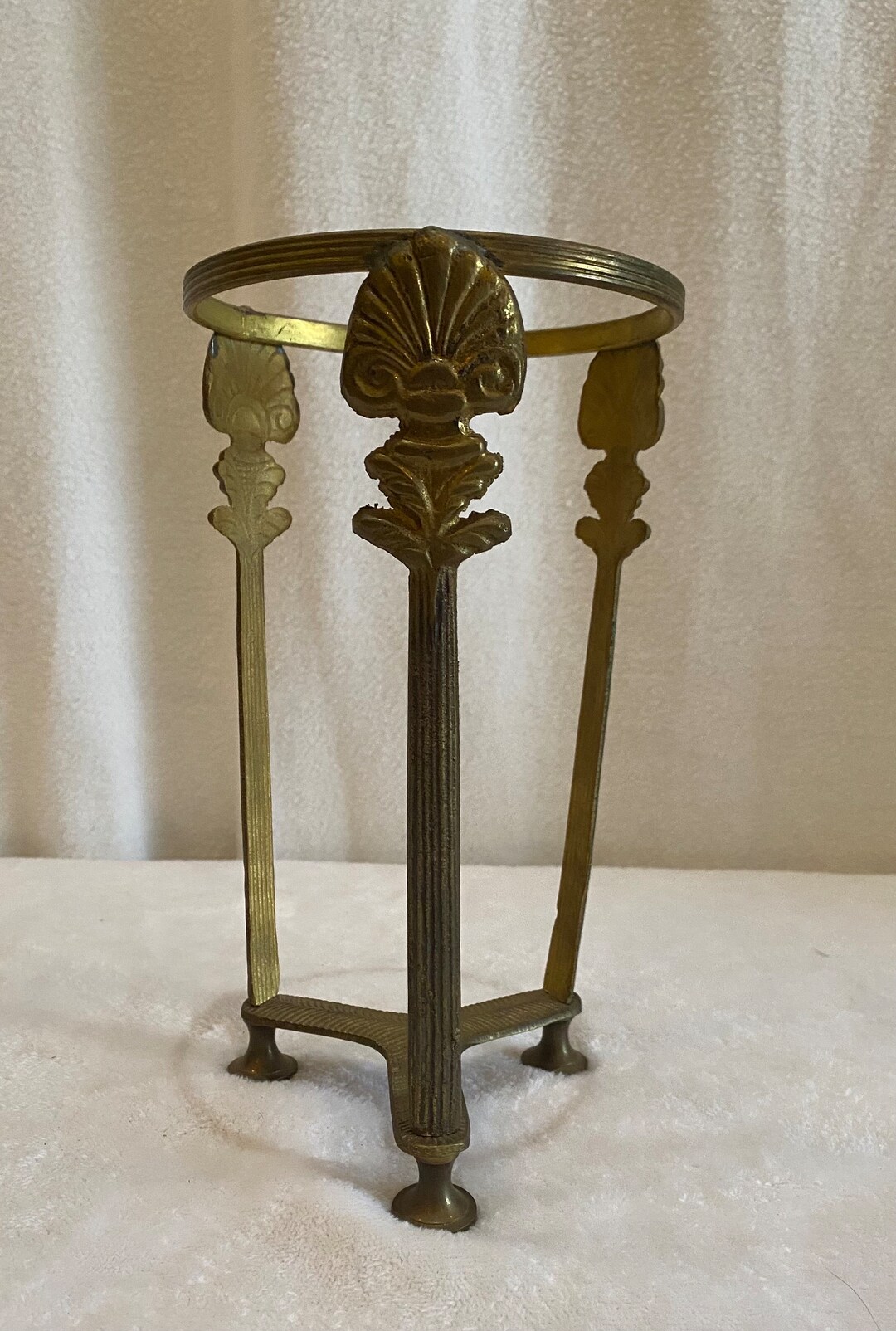 Antique Brass Stand - Vintage - Etsy