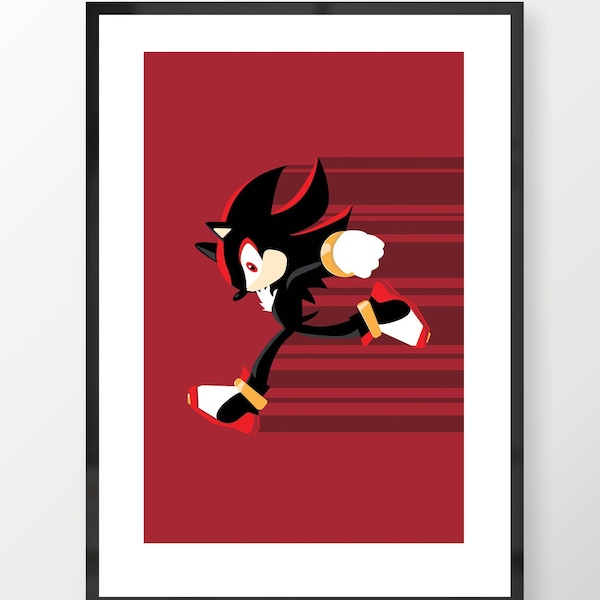 Shadow the Hedgehog Shoes - Etsy