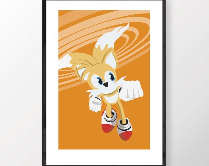 Sega Tails Print - Etsy