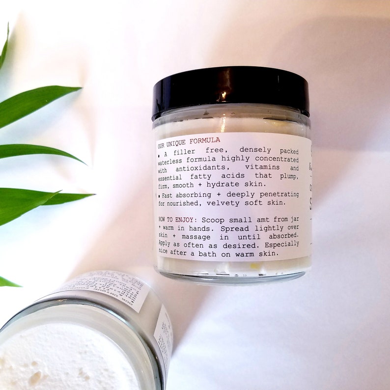 VANILLA Organic Skin Butter Relax Tone Creamy - Etsy