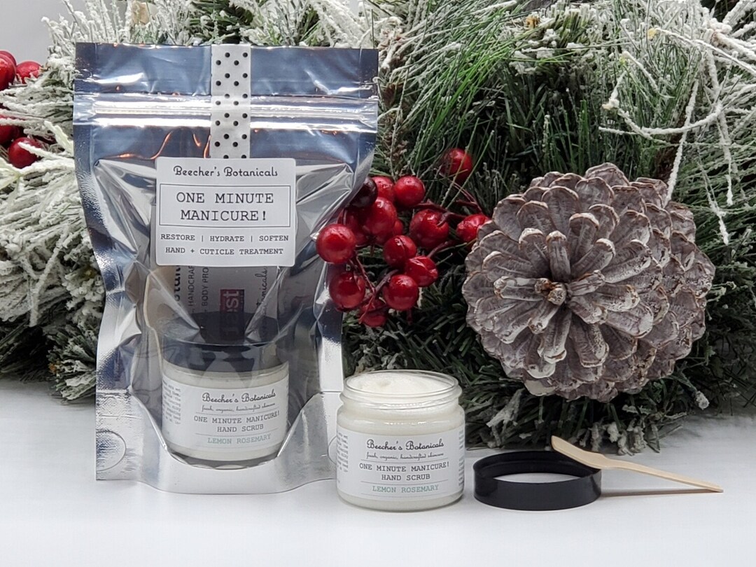 Mini Spa Gift Set | Organic Hand Scrub + Cuticle Treatment in One ...