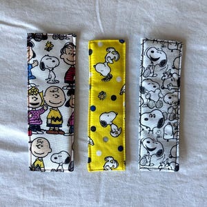 Peanuts Fabric Bookmarks, Snoopy Bookmarks, Fabric Bookmarks - Etsy