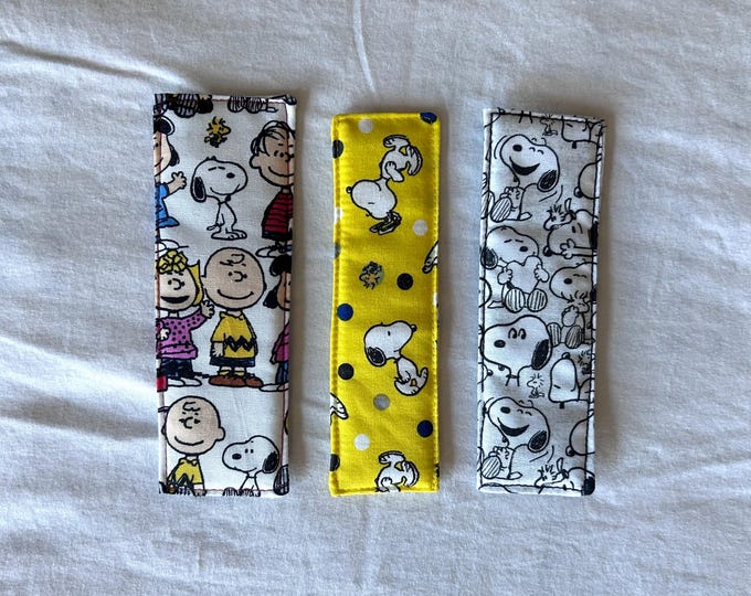 Peanuts Fabric Bookmarks, Snoopy Bookmarks, Fabric Bookmarks - Etsy