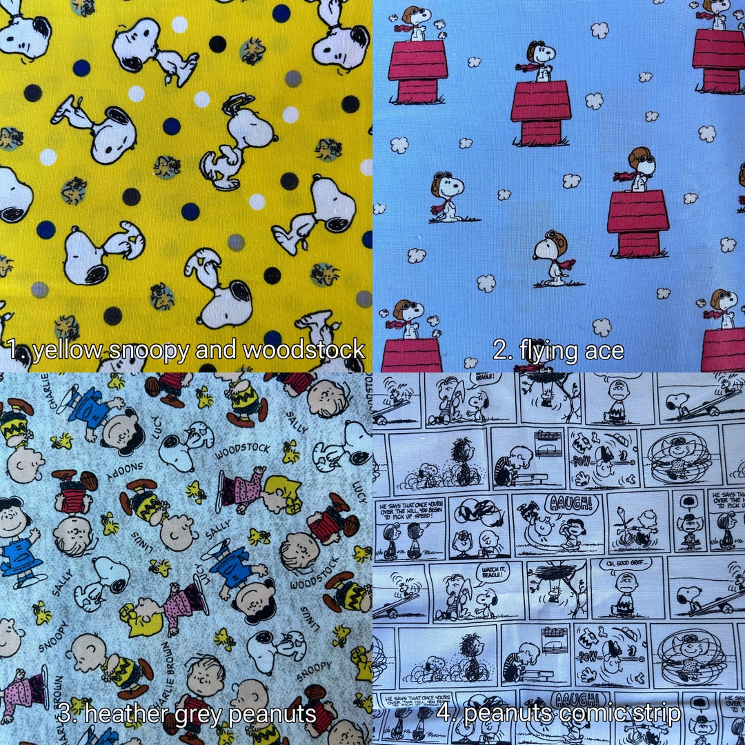 Snoopy/peanuts 100% Cotton Fabric, FQ - Etsy Sweden
