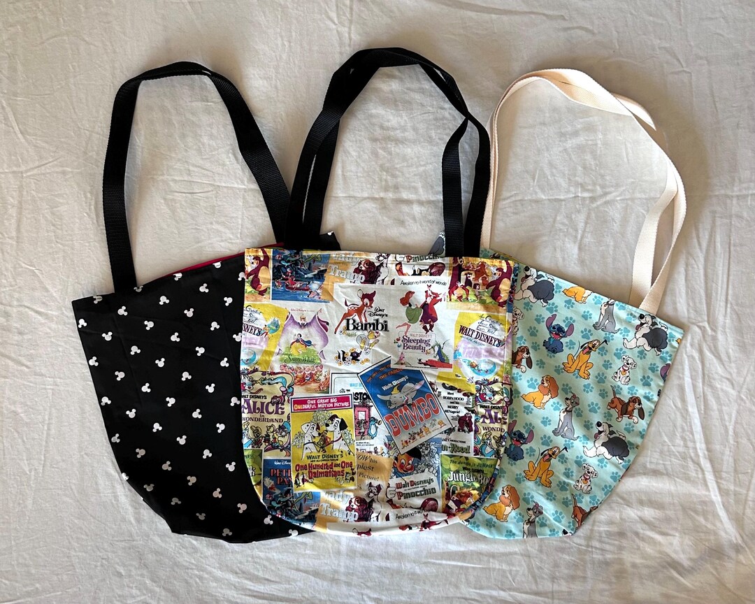 Custom Made Disney/pixar Themed Reusable Tote Bag, Disney Princess ...
