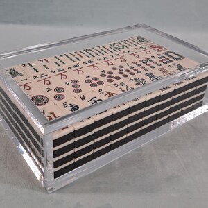 Mah Jongg Tile Display Box, Acrylic/lucite. Don’t Just Play… Display ...