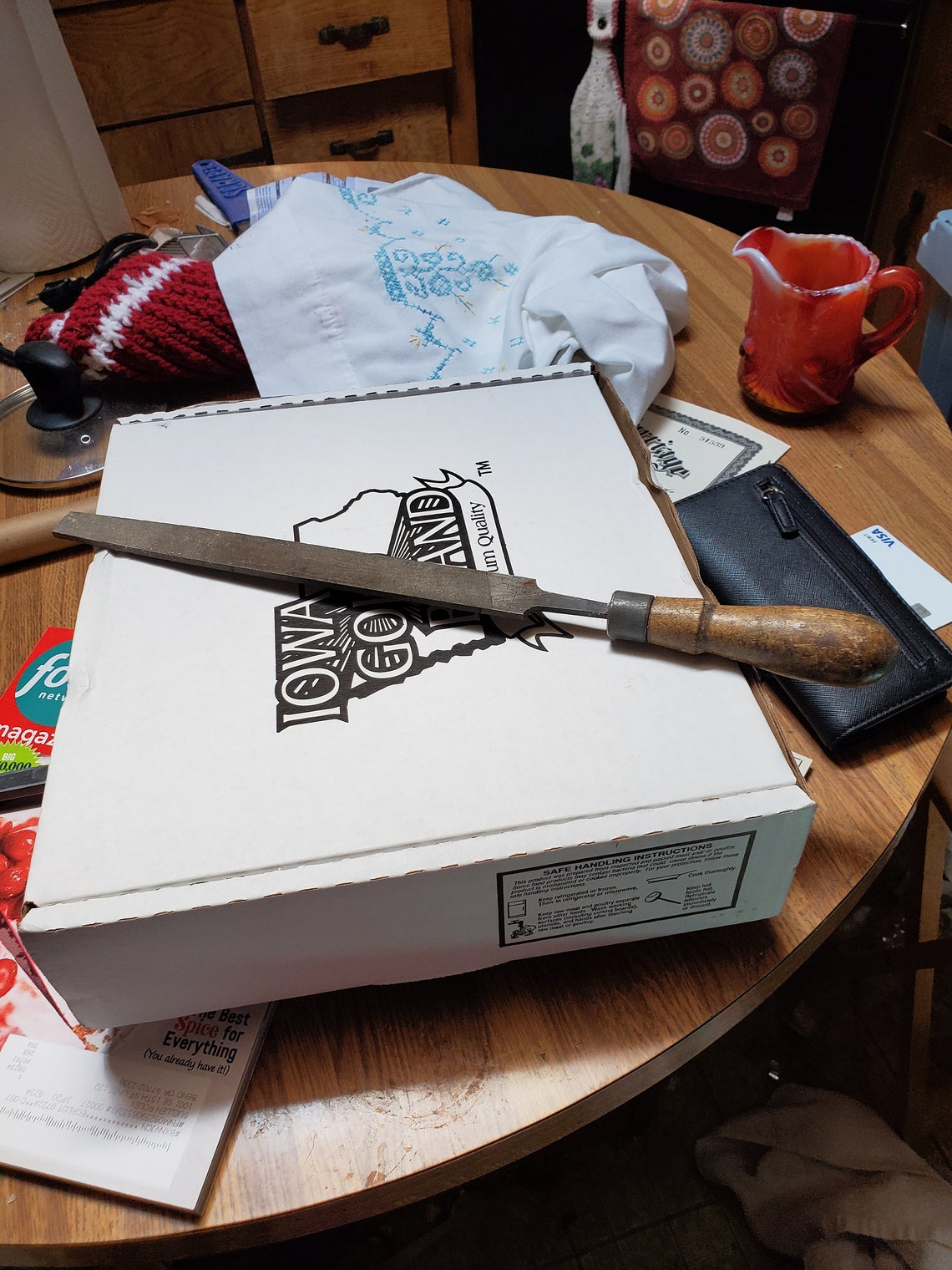 Vintage Delta Millcast Knife/tool Sharpener metal With Wooden Handle - Etsy