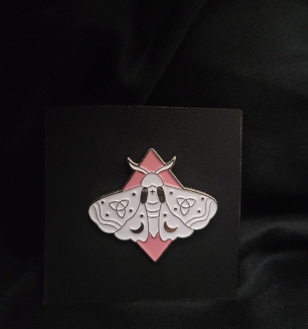 Moth Enamel Pin / Moth Pin / Enamel Pin - Etsy