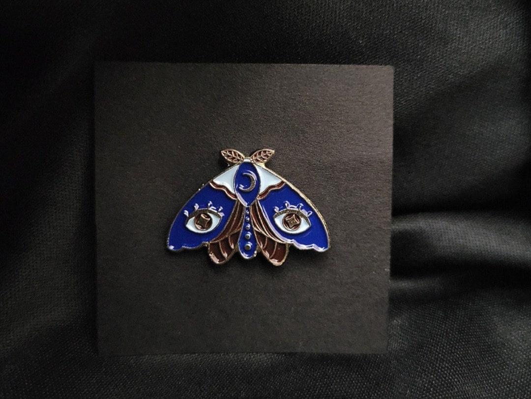 Moth Enamel Pin / Moth Pin / Enamel Pin - Etsy