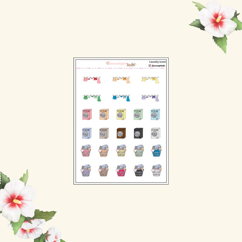 Laundry Day Reminders Functional Chores Planner Stickers - Etsy