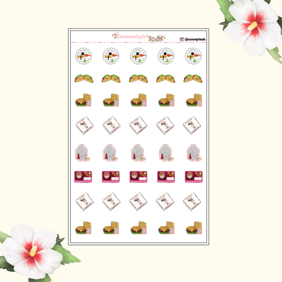 Take-out Planner Stickers | Food - Etsy