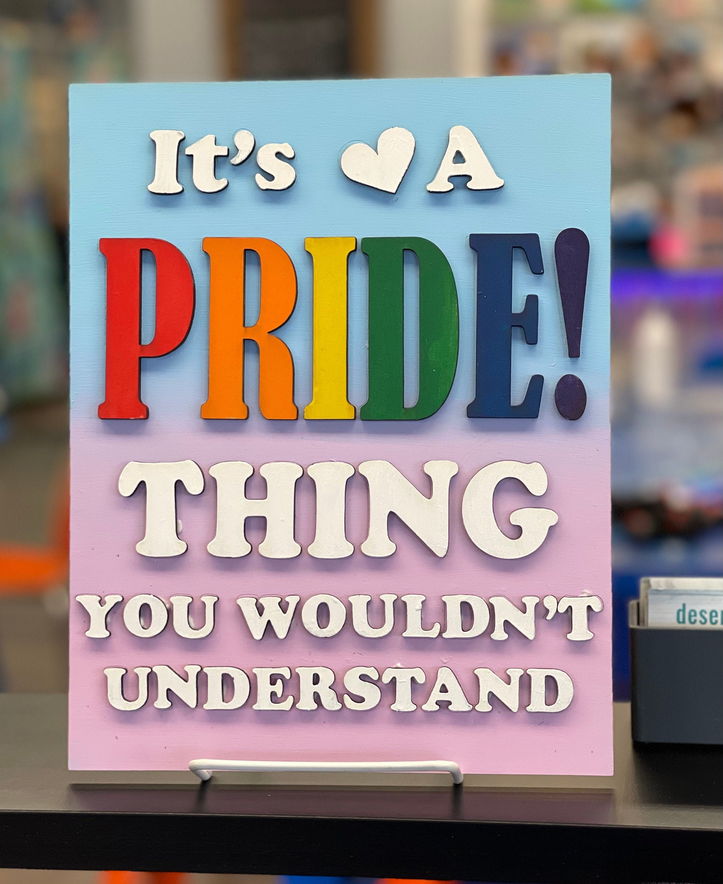 Pride Sign LGBTQ Wood Sign Gay Pride Signs for Pride | Etsy