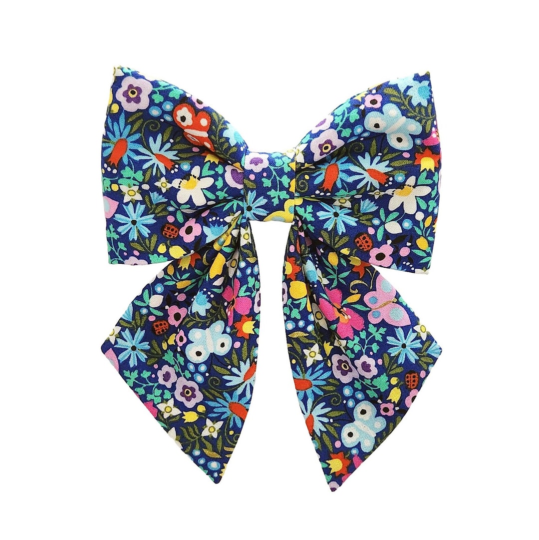 Fun Dog Sailor Bows for the Collar, Navy Bow for Small and Big Dogs ...