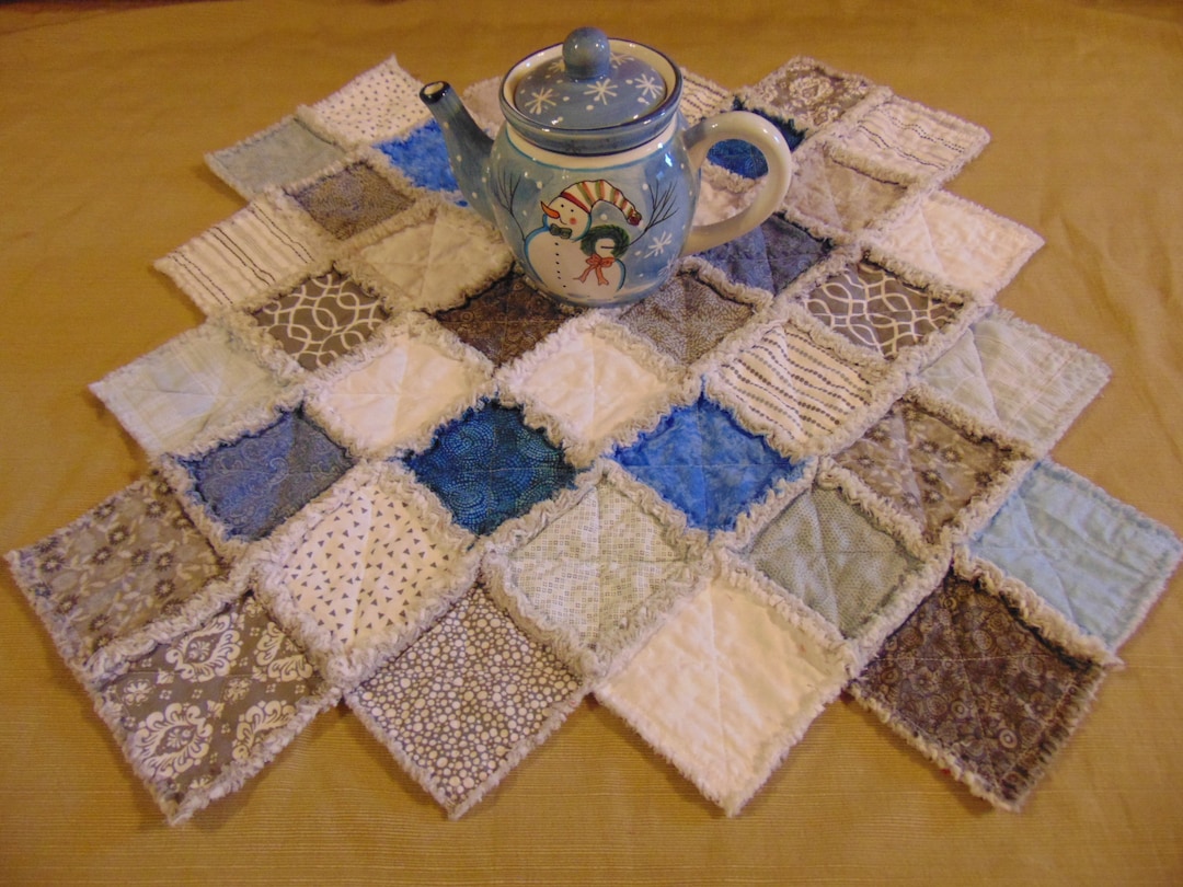 Handmade 32 Card Table Cloth Rag Quilt Mat Centerpiece - Etsy