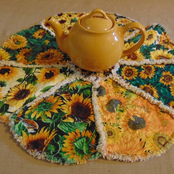 Rag Quilt Placemats - Etsy